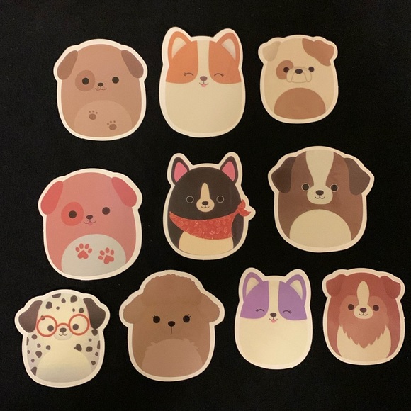 Squishmallows | Accessories | Squishmallow Dog Sticker Lot | Poshmark